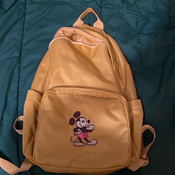 Disney | Bags | Disney Mustard Yellow Backpack | Poshmark